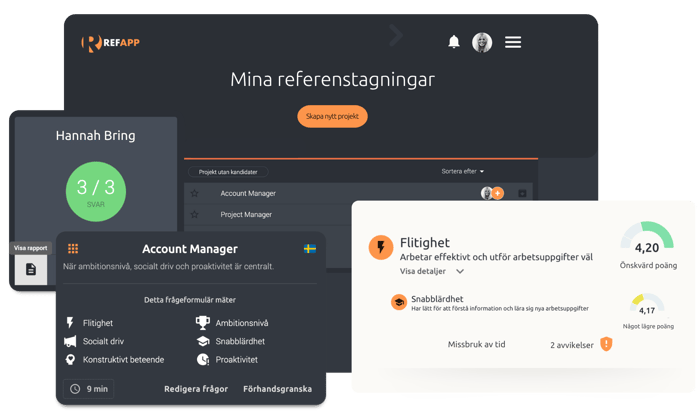 Digital referenstagning & bakgrundskontroll för rekrytering och bemanning | Refapp